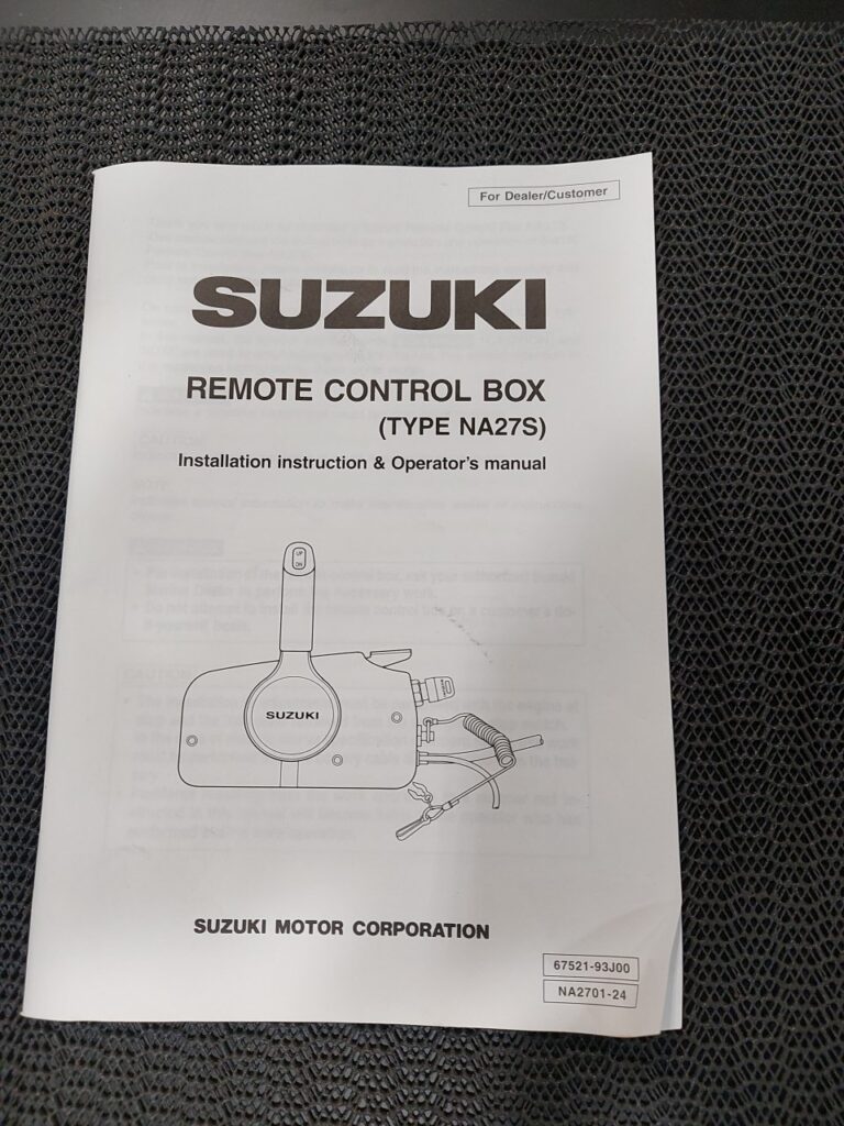 Suzuki Outboard Remote Control box W/ Key, Trim Switch, Harness NA12S ...